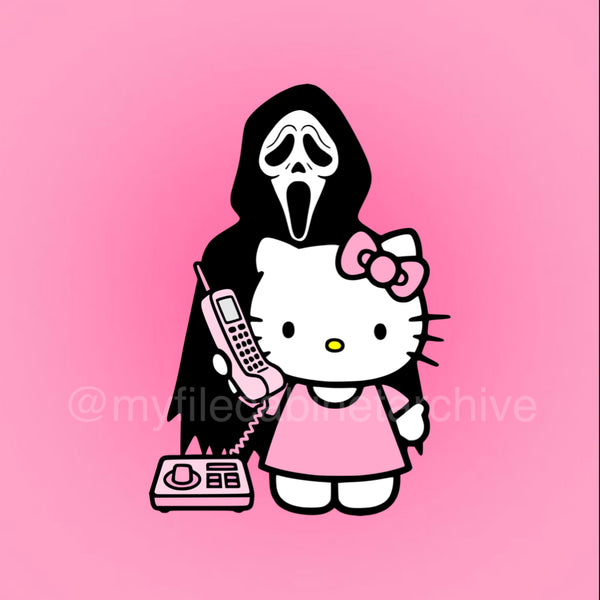 Hk Ghostface Landline Svg Png My File Cabinet Archive
