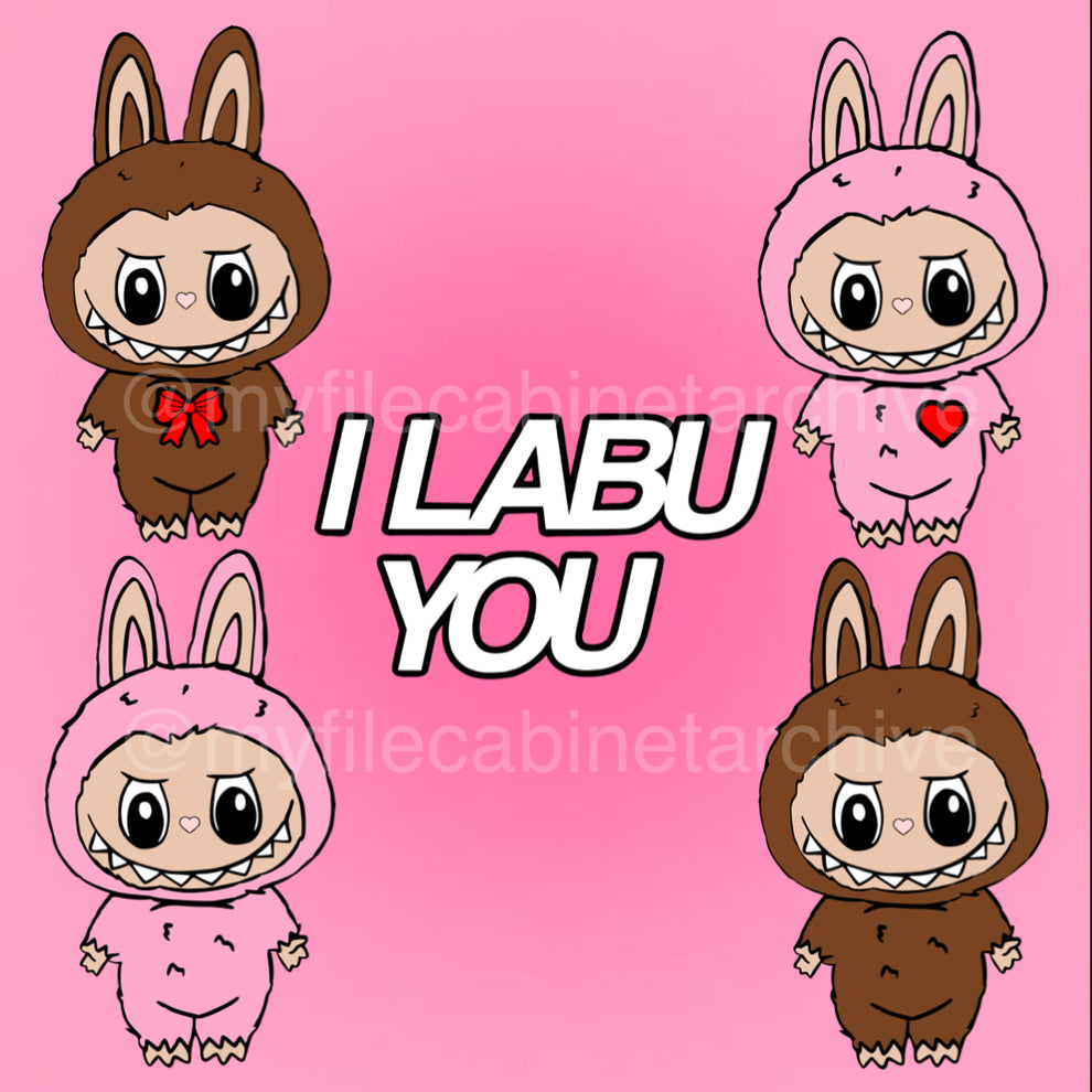 Labubu Valentine (5) SVG + PNG – My File Cabinet Archive