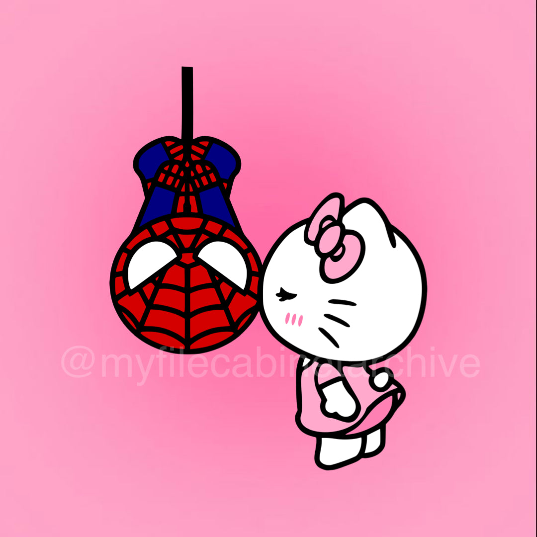 HK Kissing Spiderman SVG + PNG – My File Cabinet Archive