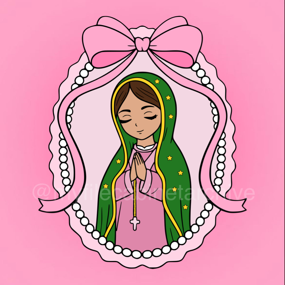 Virgin Mary Bow Arch SVG + PNG – My File Cabinet Archive