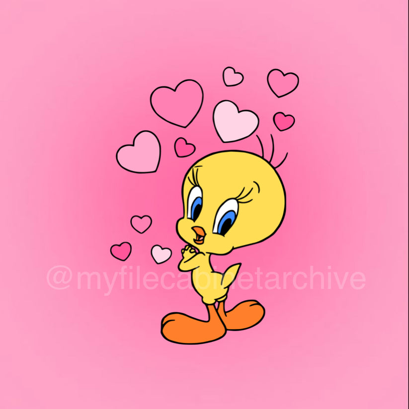 Tweety Bird Valentine SVG + PNG – My File Cabinet Archive