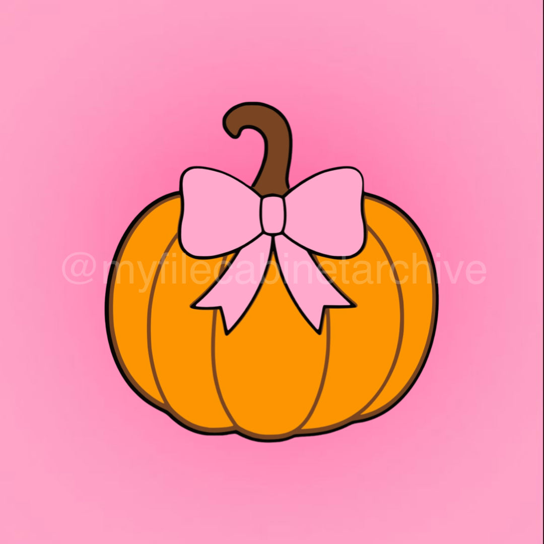 Pumpkin Bow SVG + PNG – My File Cabinet Archive