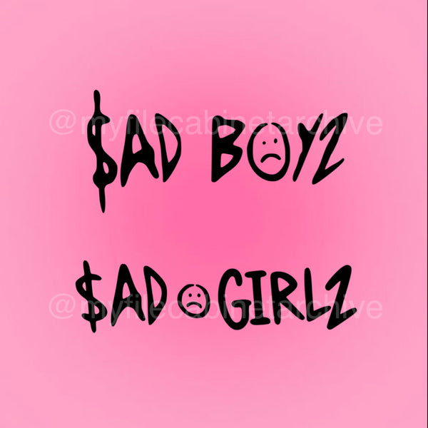 Sad Boyz & Girlz (2) SVG + PNG – My File Cabinet Archive